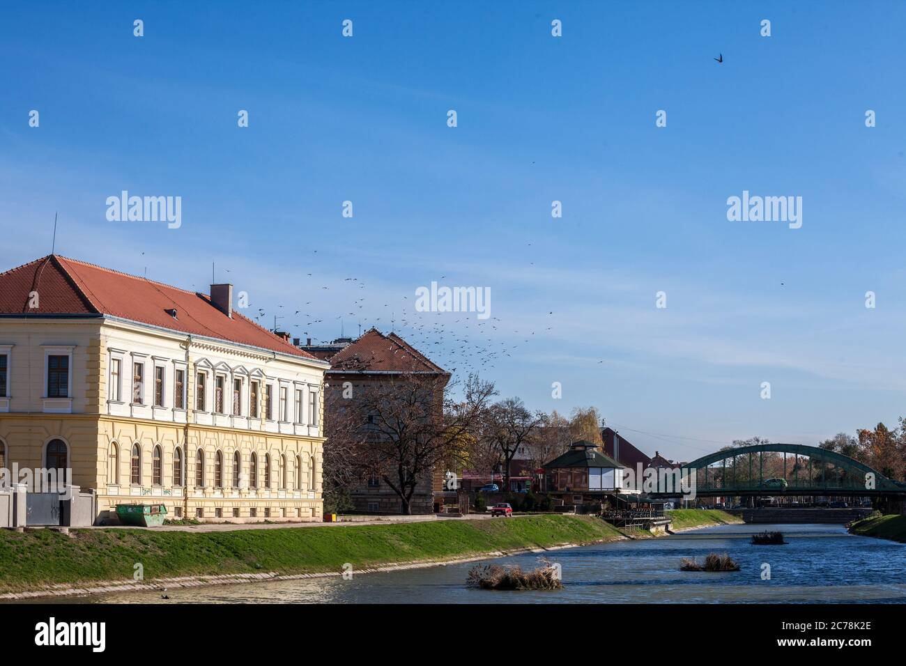 ZRENJANIN, SERBIA - NOVEMBER 23, 2019: Austro hungarian buildings in ...
