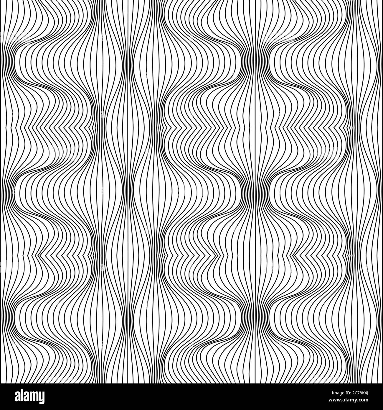 Vector Abstract Lines Pattern Waves Background Stock Vector Image