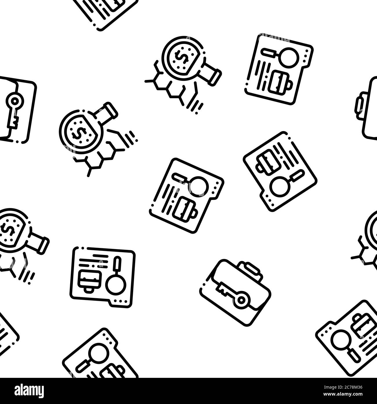 Entrepreneur Business Seamless Pattern Vector Stock Vector Image & Art ...
