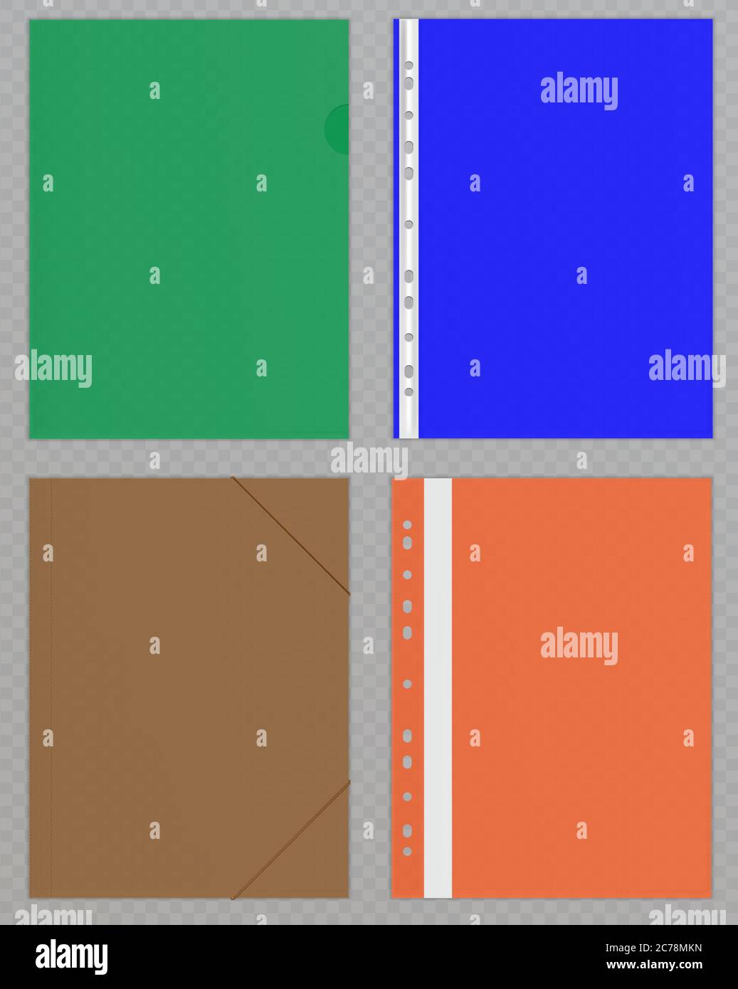 Plastic file folders Stock Vector Images - Alamy