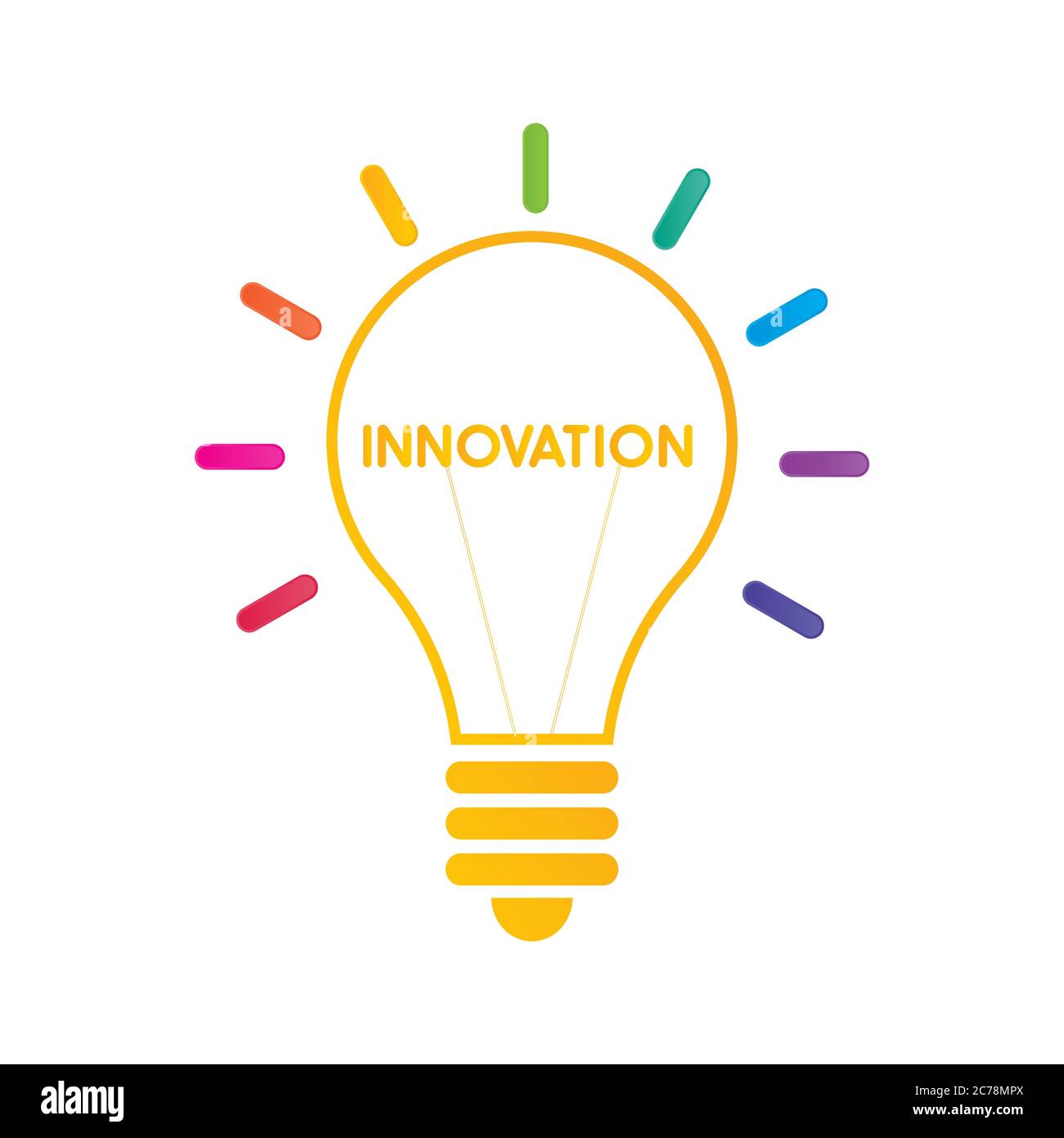 Light bulb idea icons Stock Vector Images - Alamy