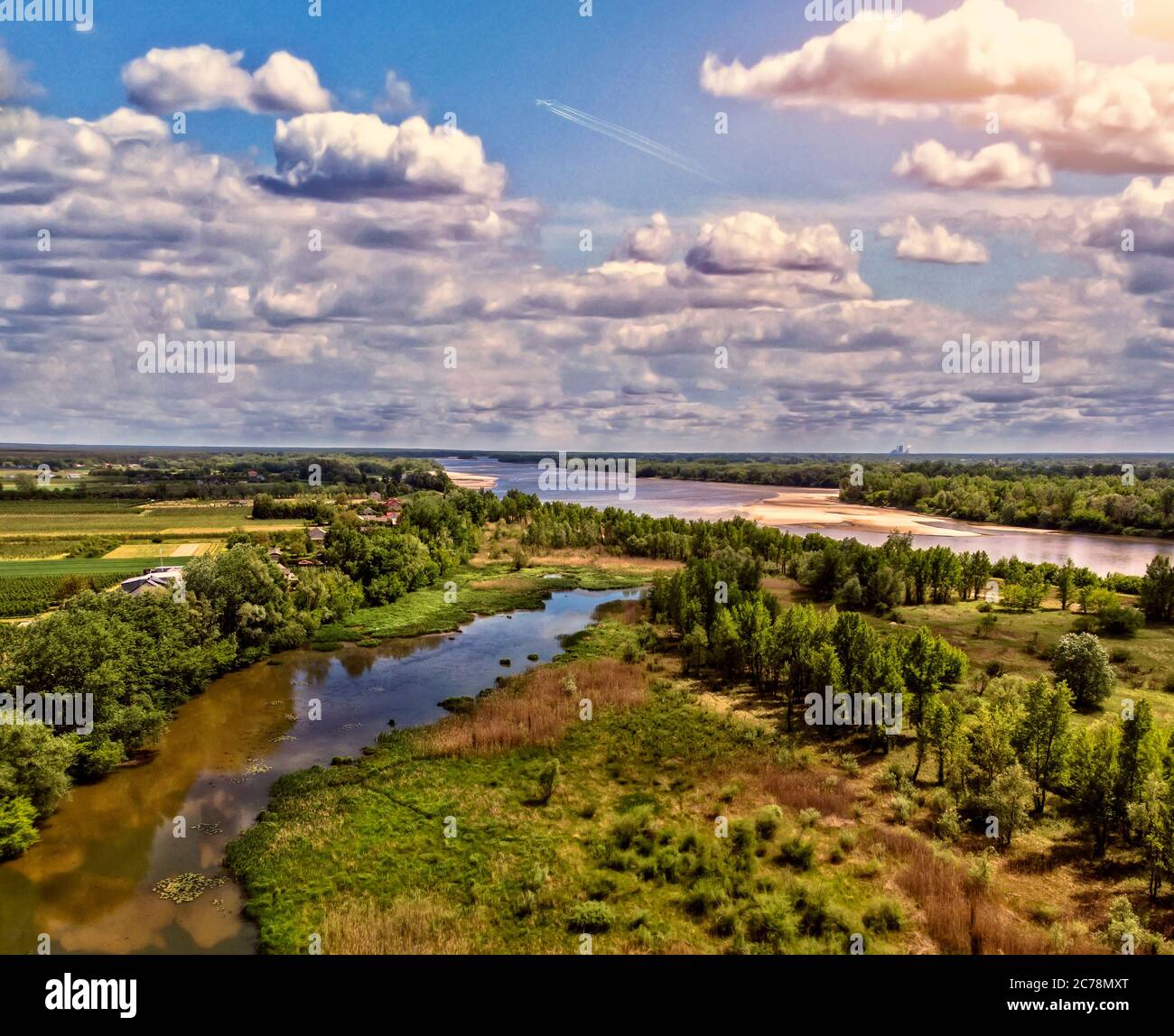 Panoramic view on vistula river hi-res stock photography and images - Alamy