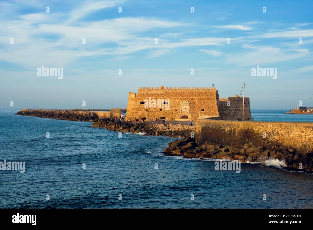 Venetian Fort in Heraklion, Crete Island, Greece Stock Photo - Alamy