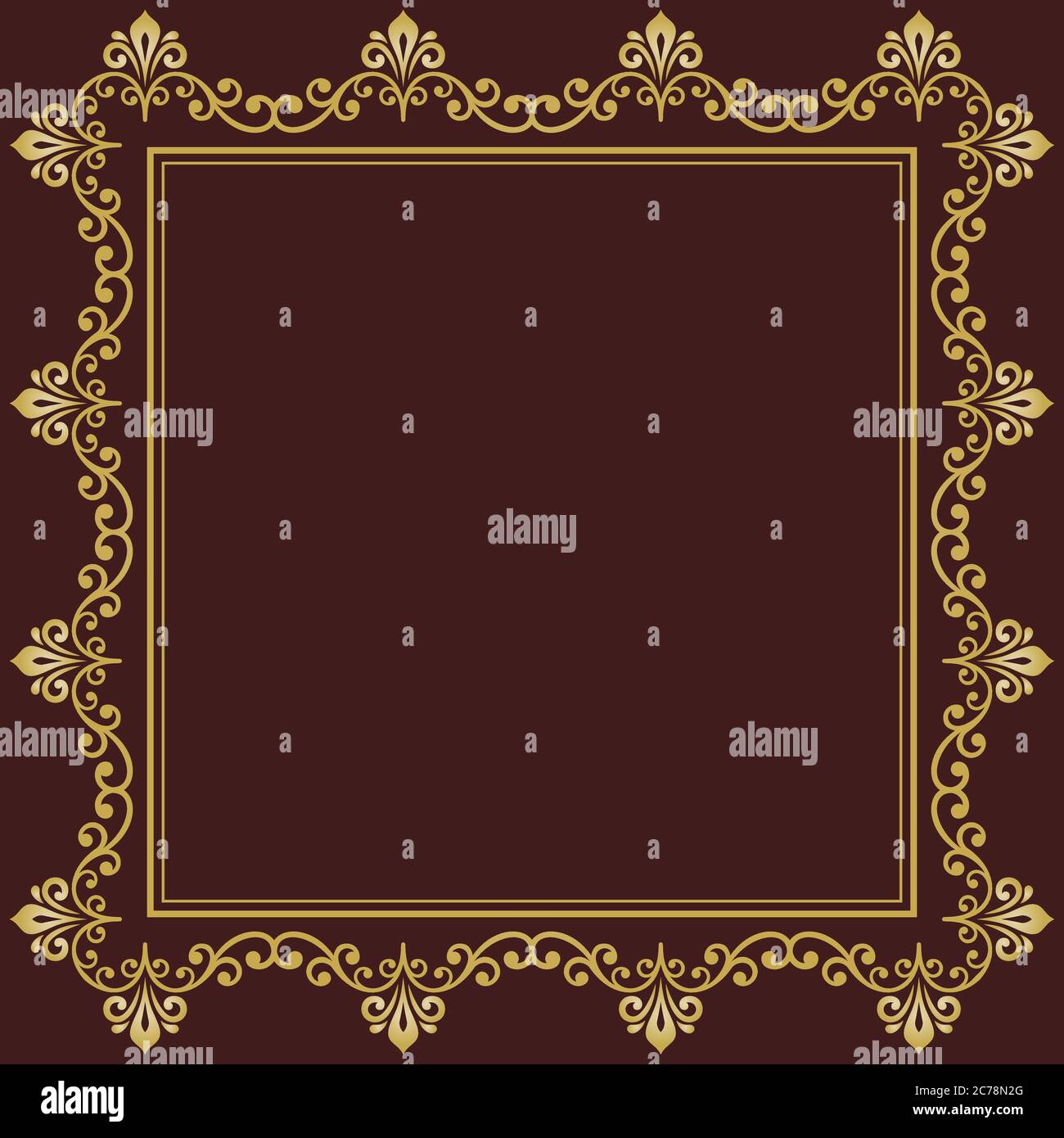 Floral Vector Fine Frame Stock Vector Image & Art - Alamy