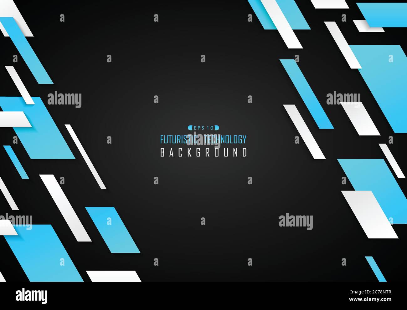 Blue rectangle abstract background hi-res stock photography and images ...