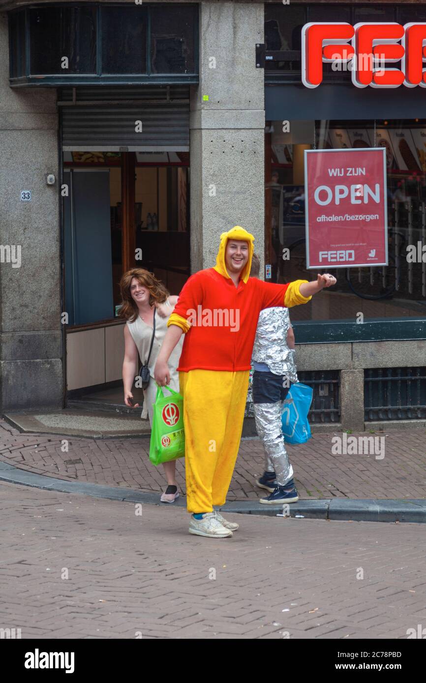 Carnival with colorful clothes in Amsterdam,netherlands Stock Photo - Alamy