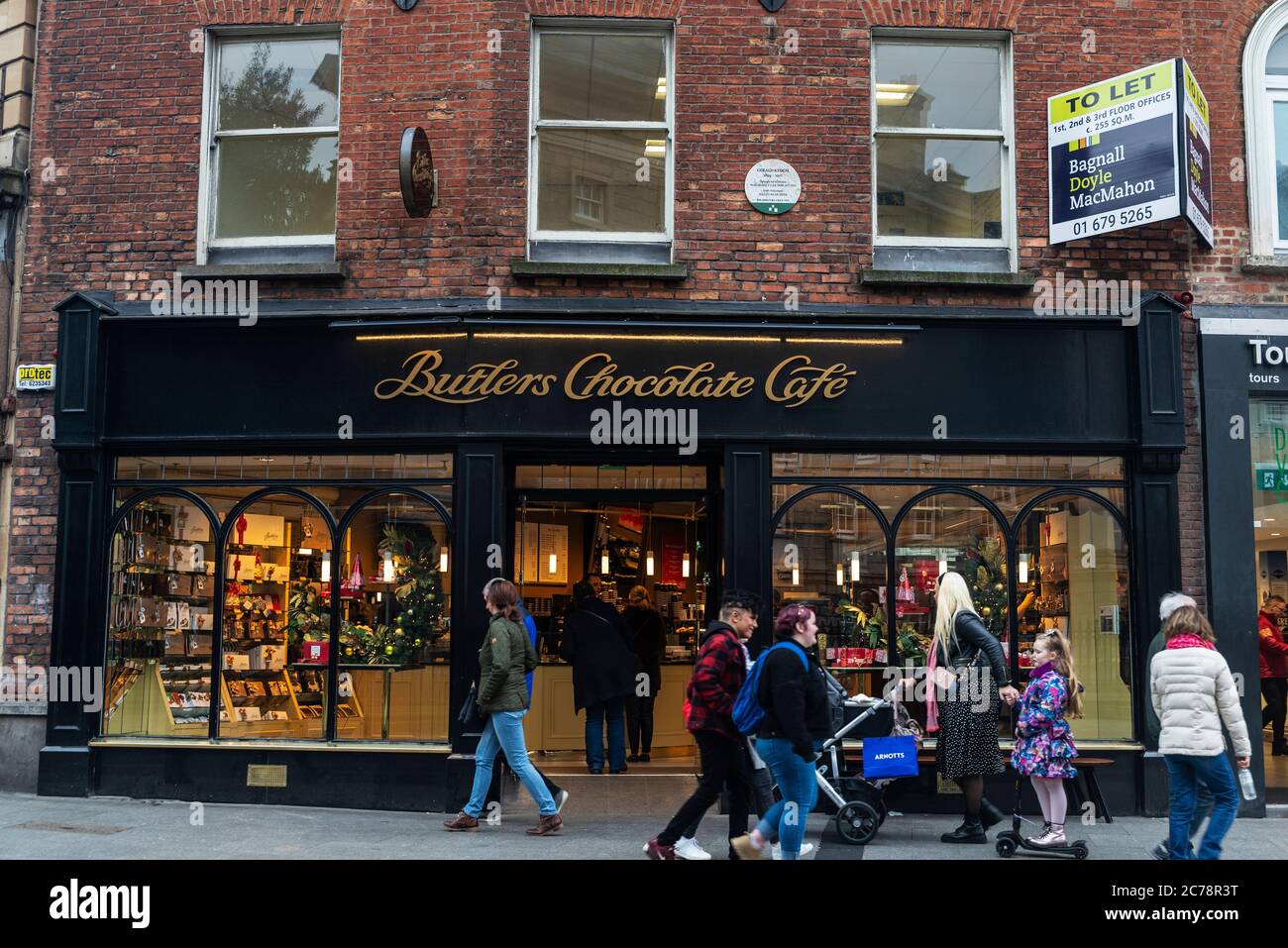 Dublin, Ireland - December 30, 2019: Display of a candy store called ...