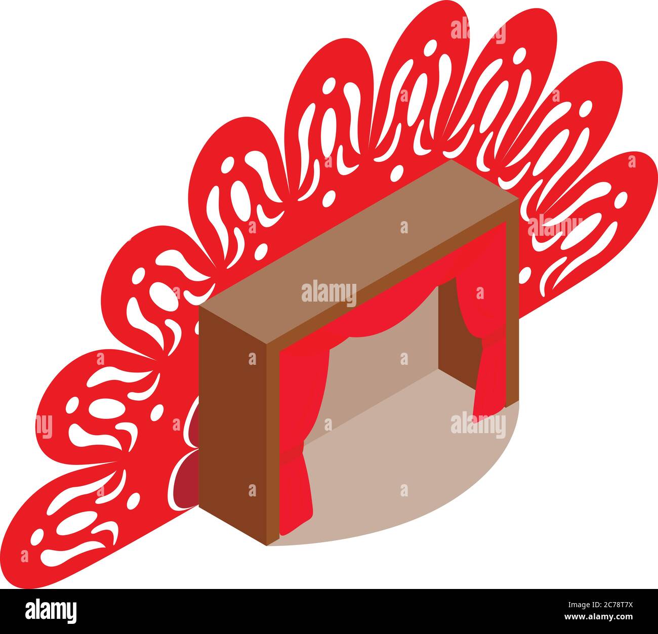 Theater stage icon, isometric style Stock Vector Image & Art - Alamy