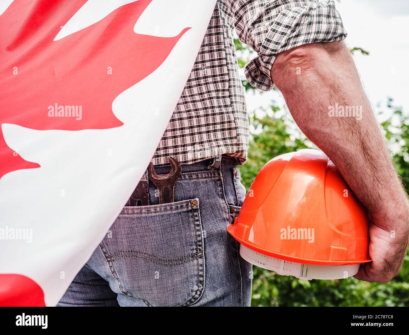 Handsome man flag canada hi-res stock photography and images - Alamy