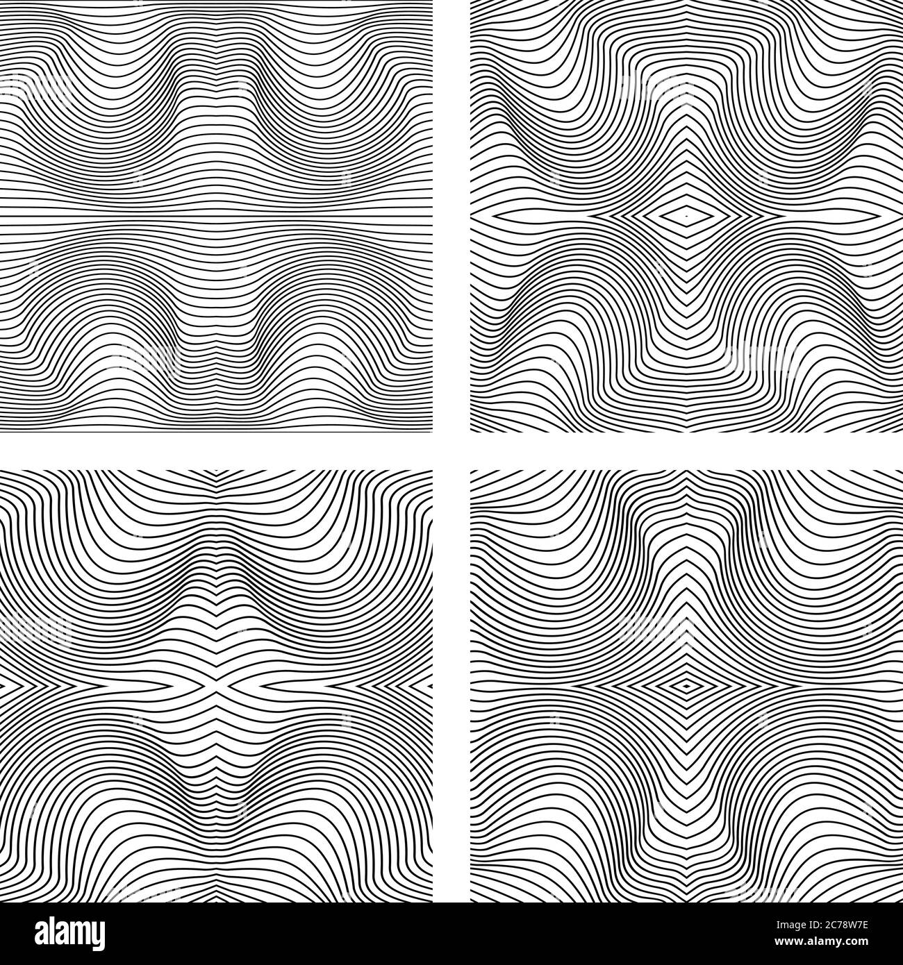 Vector abstract line patterns set Stock Vector Image & Art - Alamy