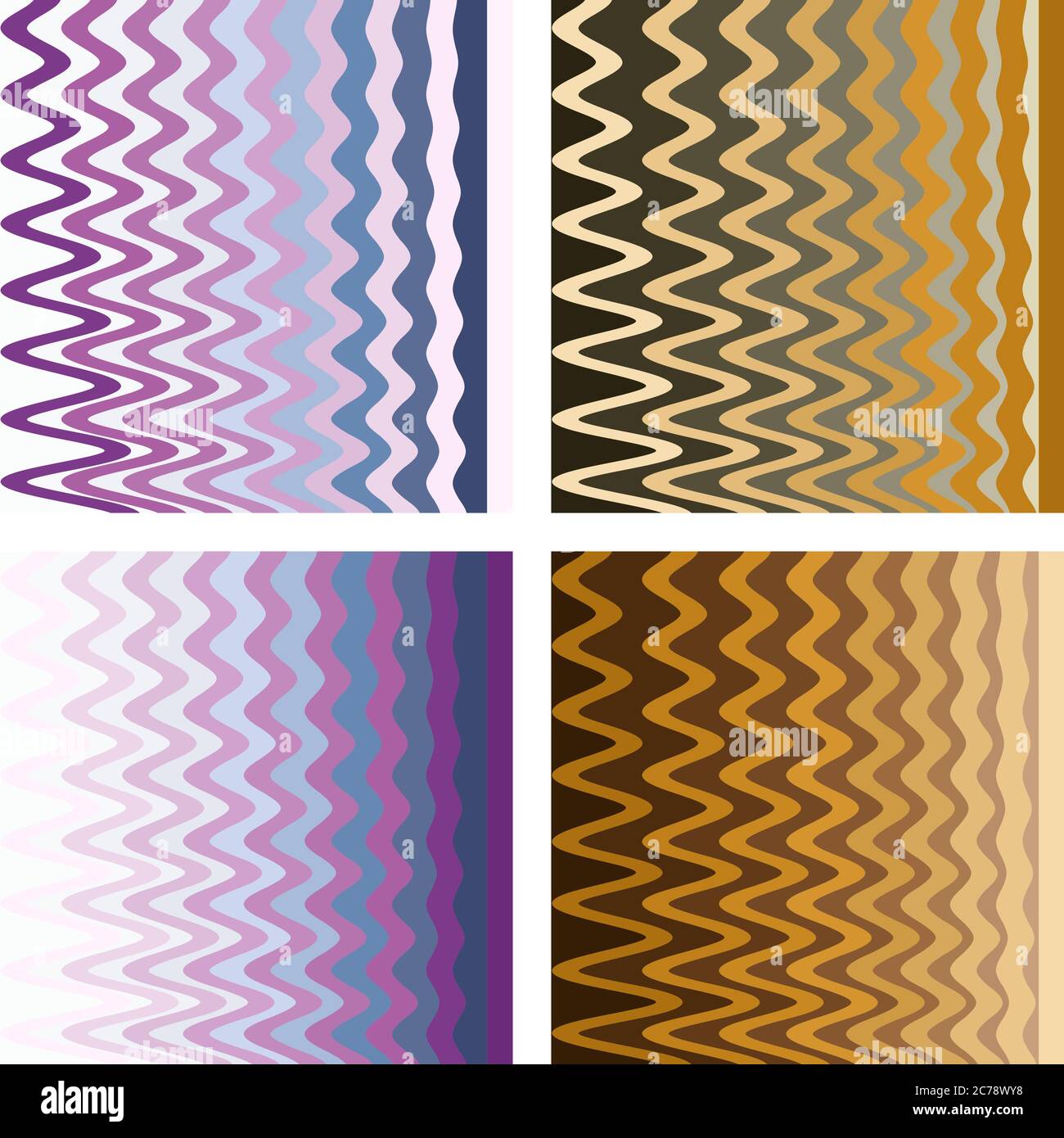 Vector set with rhythmic lines backgrounds Stock Vector Image & Art - Alamy