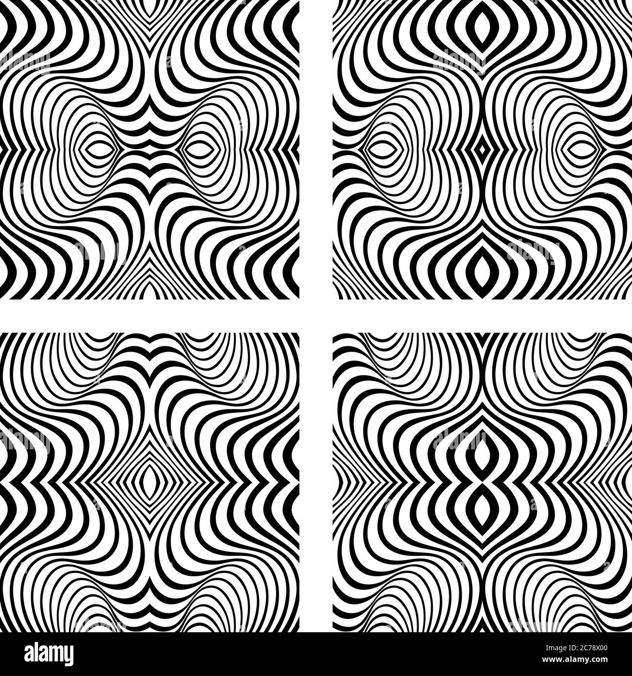 Vector Abstract Line Patterns Set Stock Vector Image & Art - Alamy