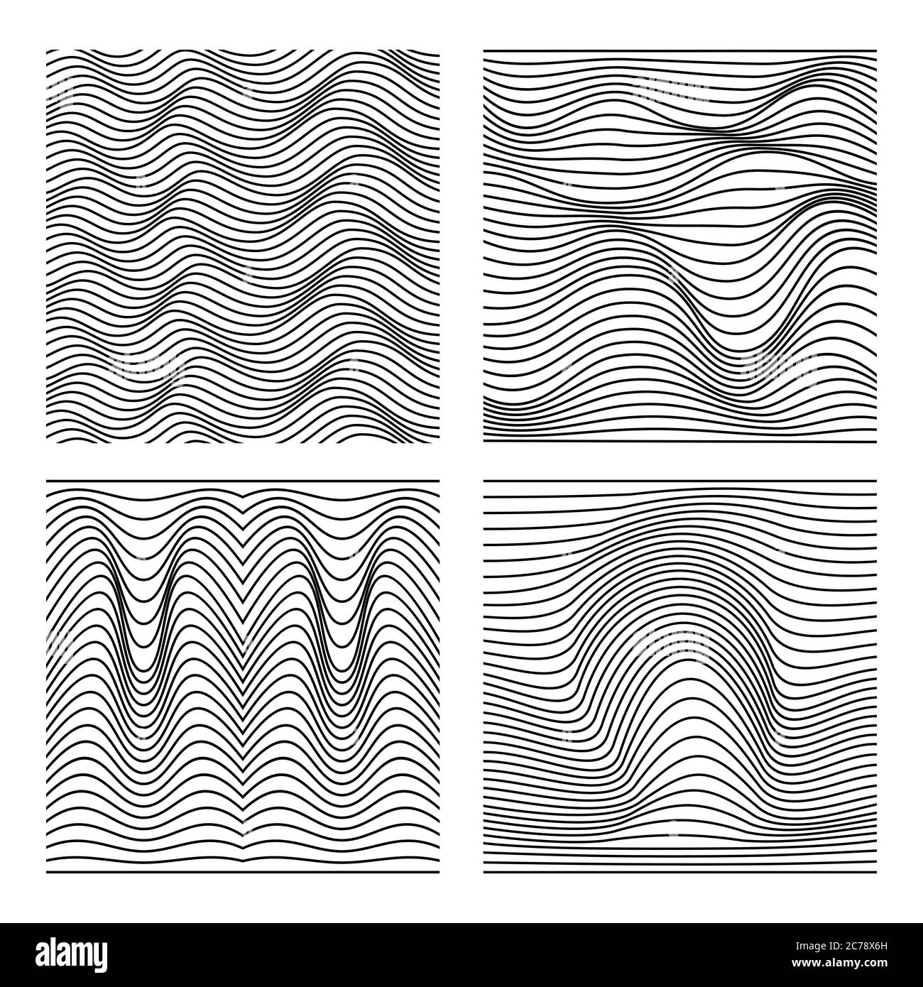 Vector abstract line patterns set Stock Vector Image & Art - Alamy