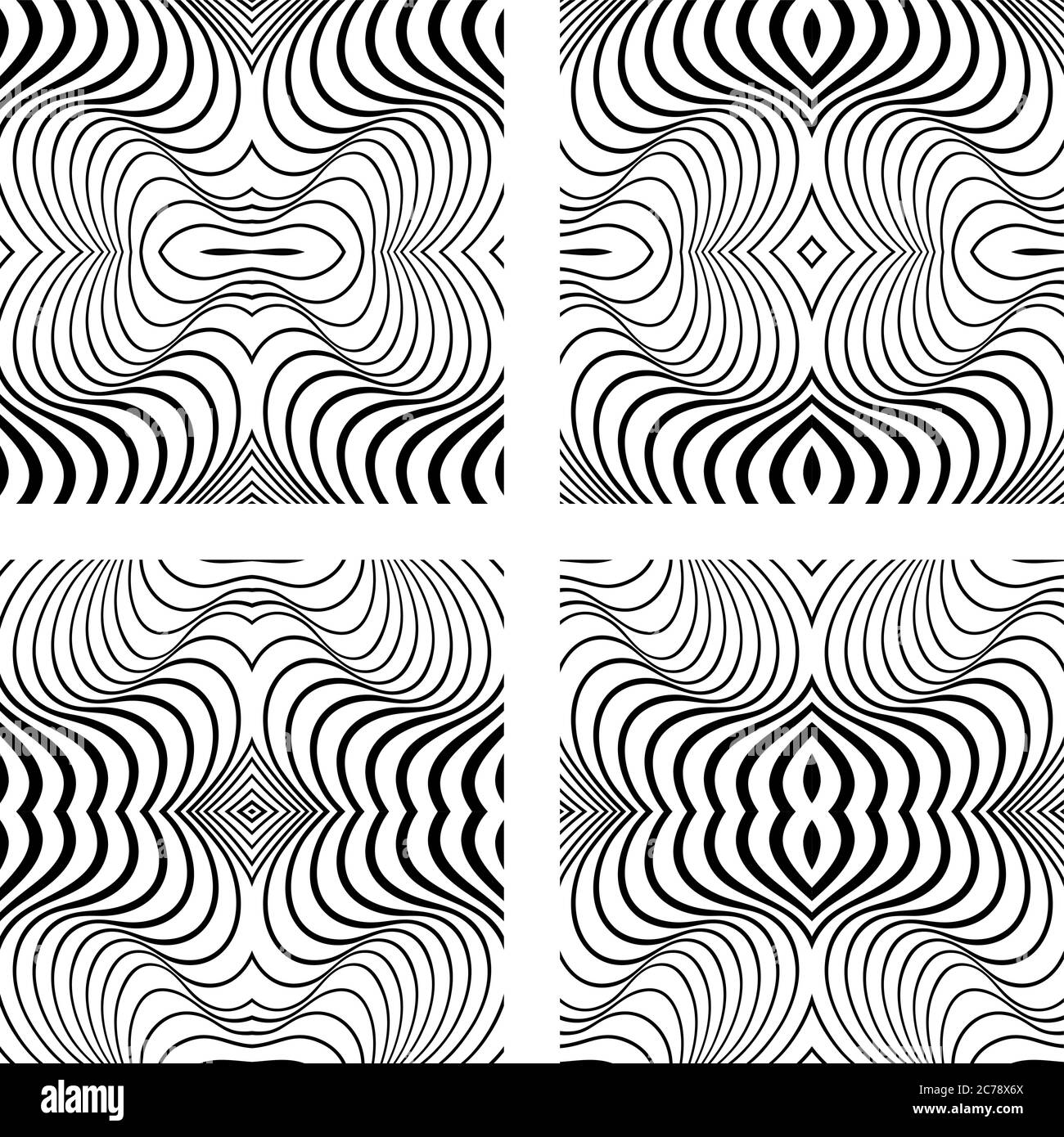 Vector abstract line patterns set Stock Vector Image & Art - Alamy