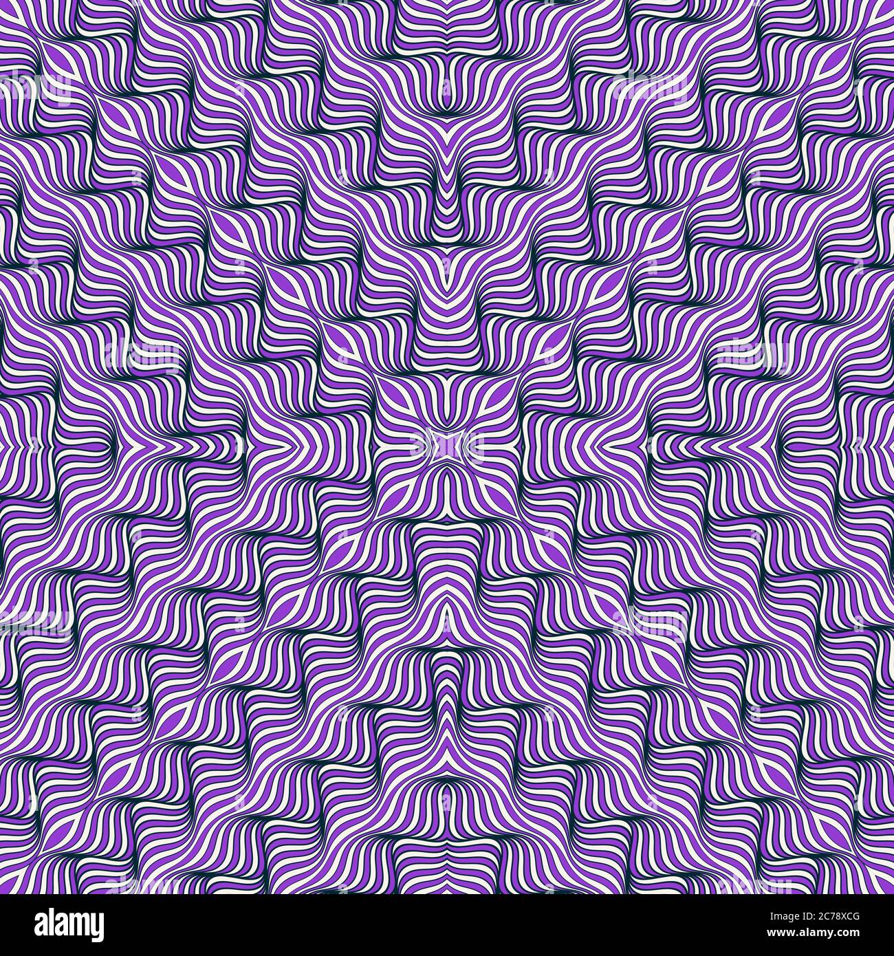 Vector Line Pattern With Distortion Effect Stock Vector Image And Art Alamy