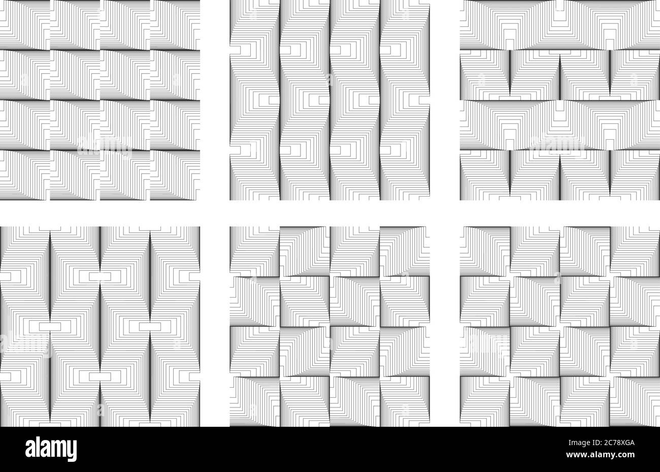 Vector abstract line patterns set Stock Vector Image & Art - Alamy