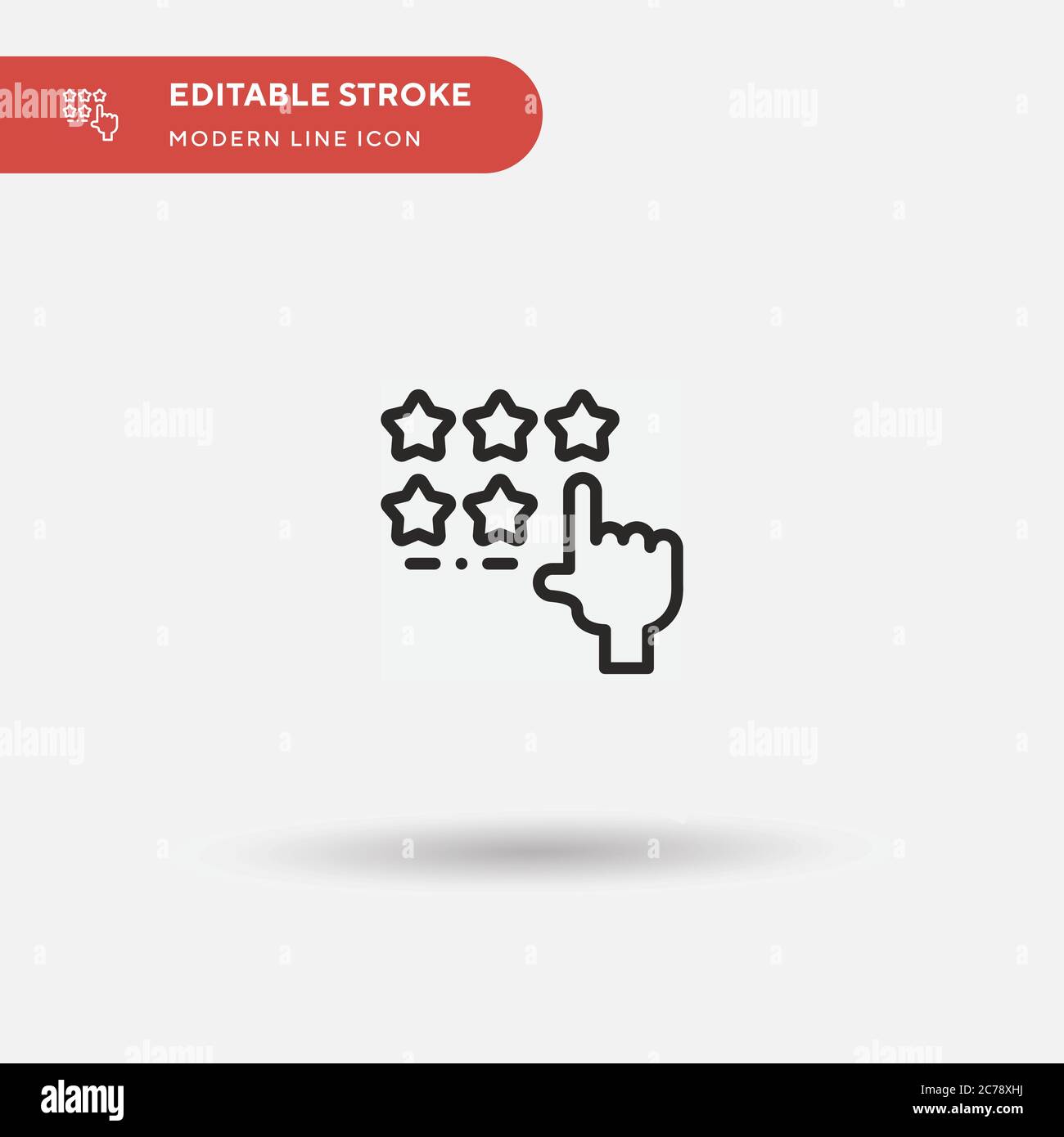 Rating Simple vector icon. Illustration symbol design template for web ...