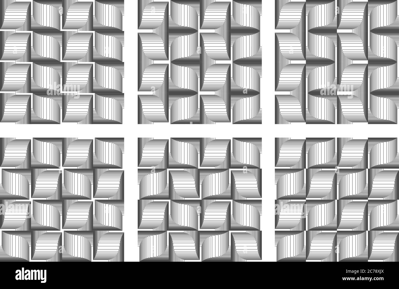 Vector abstract line patterns set Stock Vector Image & Art - Alamy