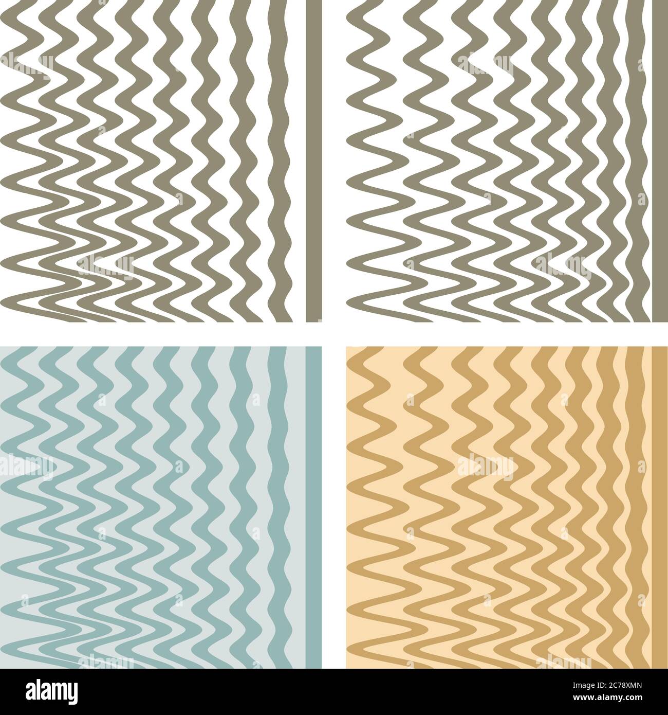 Vector set with rhythmic lines backgrounds Stock Vector Image & Art - Alamy