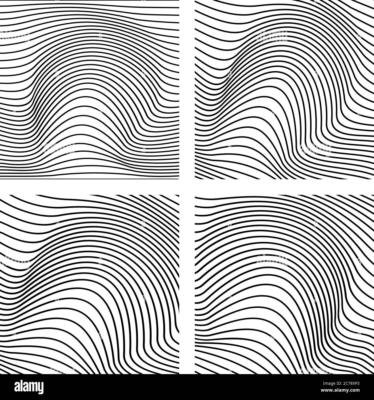 Vector Abstract Line Patterns Set Stock Vector Image & Art - Alamy