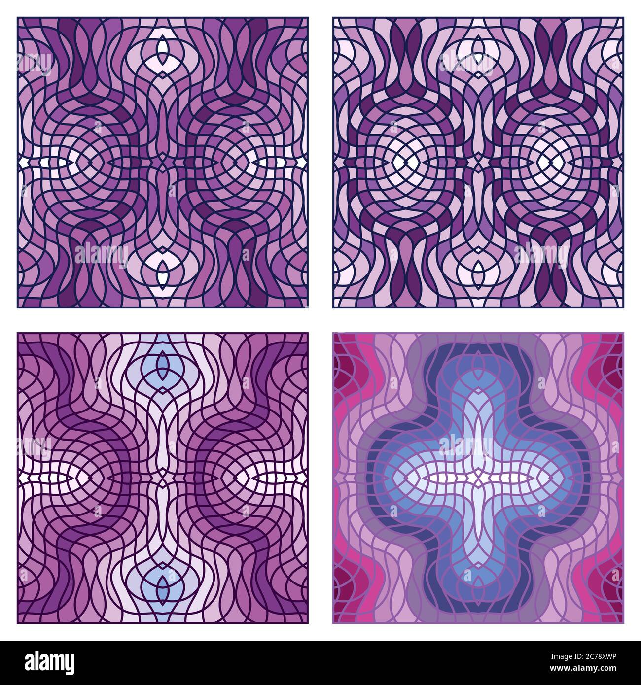 Purple wave patterns Cut Out Stock Images & Pictures - Alamy