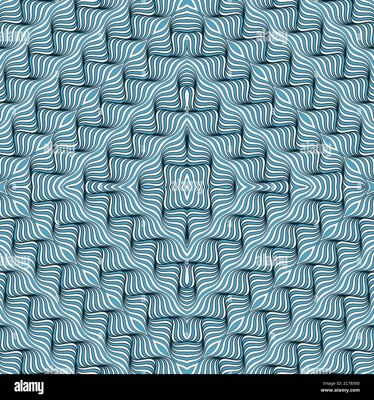 Vector Line Pattern With Distortion Effect Stock Vector Image And Art Alamy
