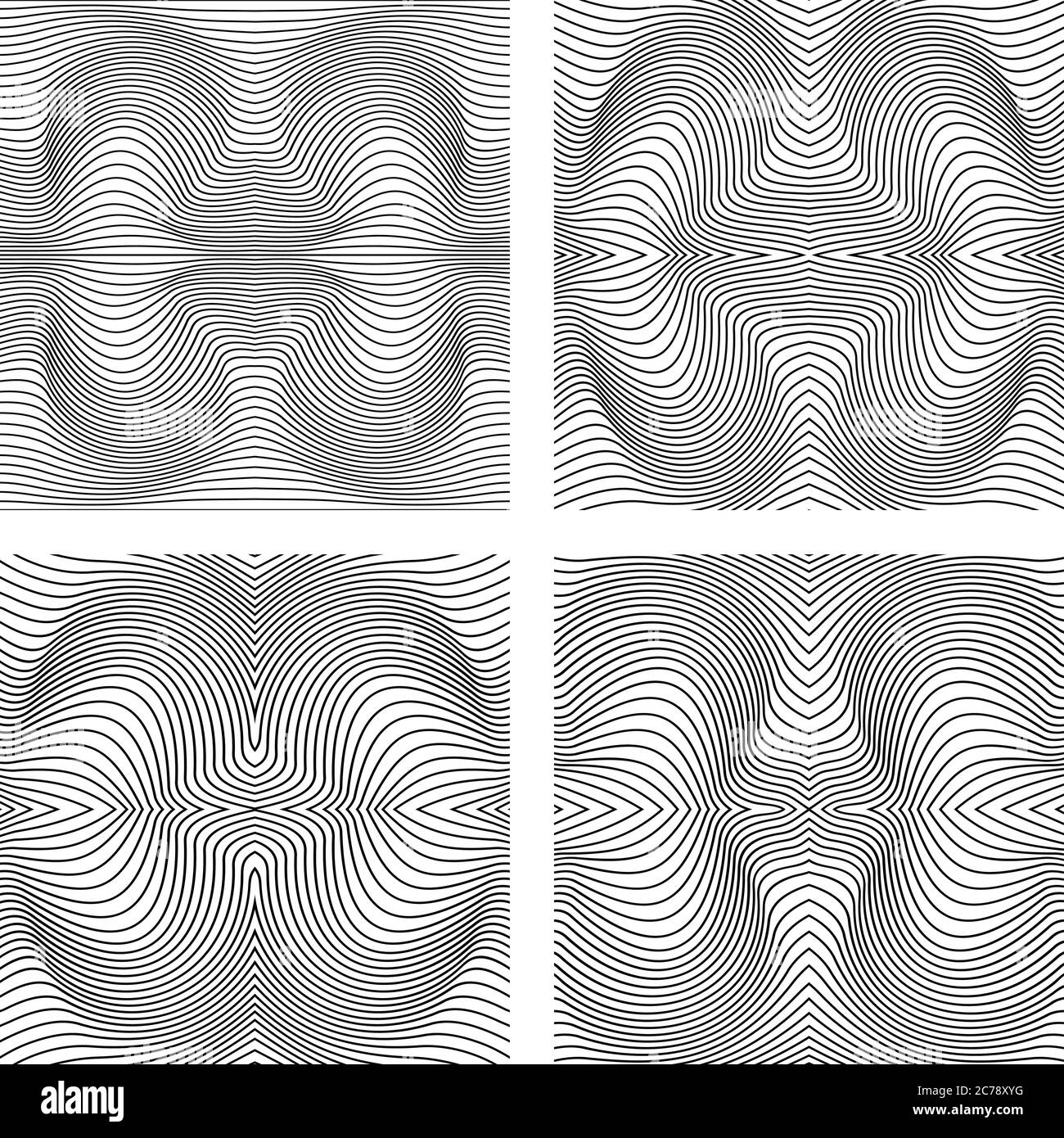 Vector abstract line patterns set Stock Vector Image & Art - Alamy