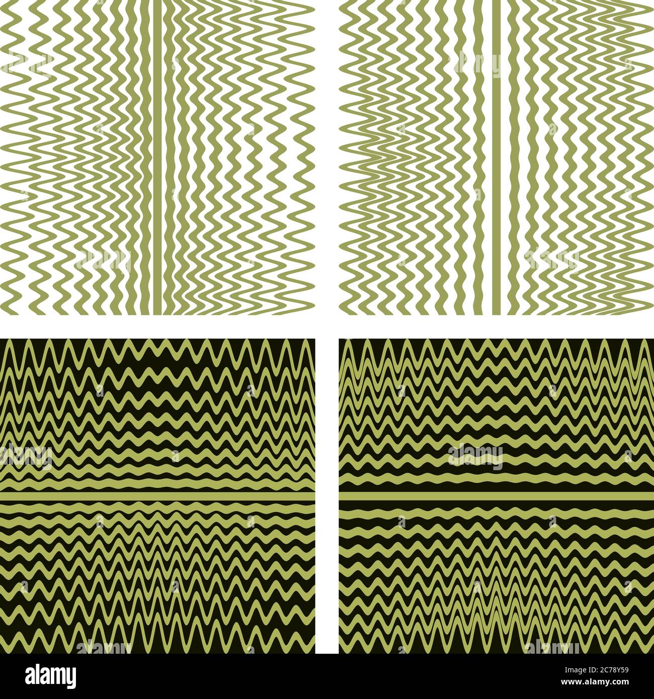 Vector set with rhythmic lines backgrounds Stock Vector Image & Art - Alamy