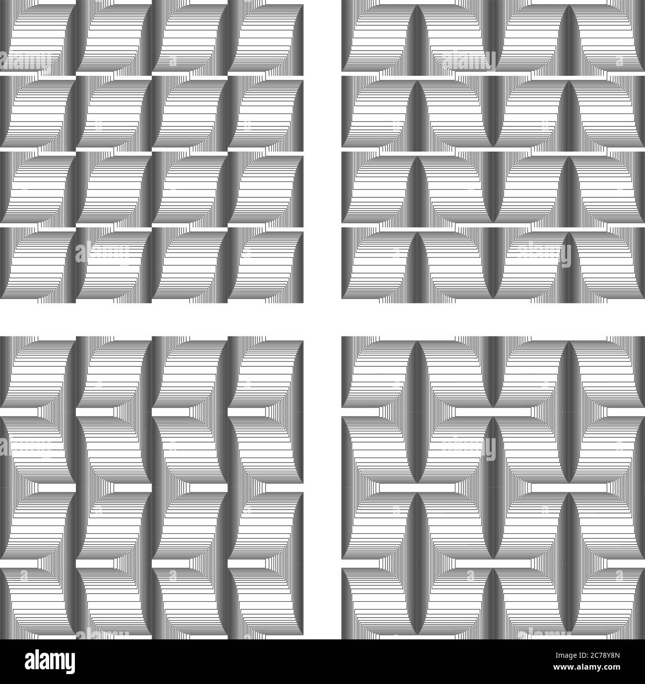 Vector abstract line patterns set Stock Vector Image & Art - Alamy