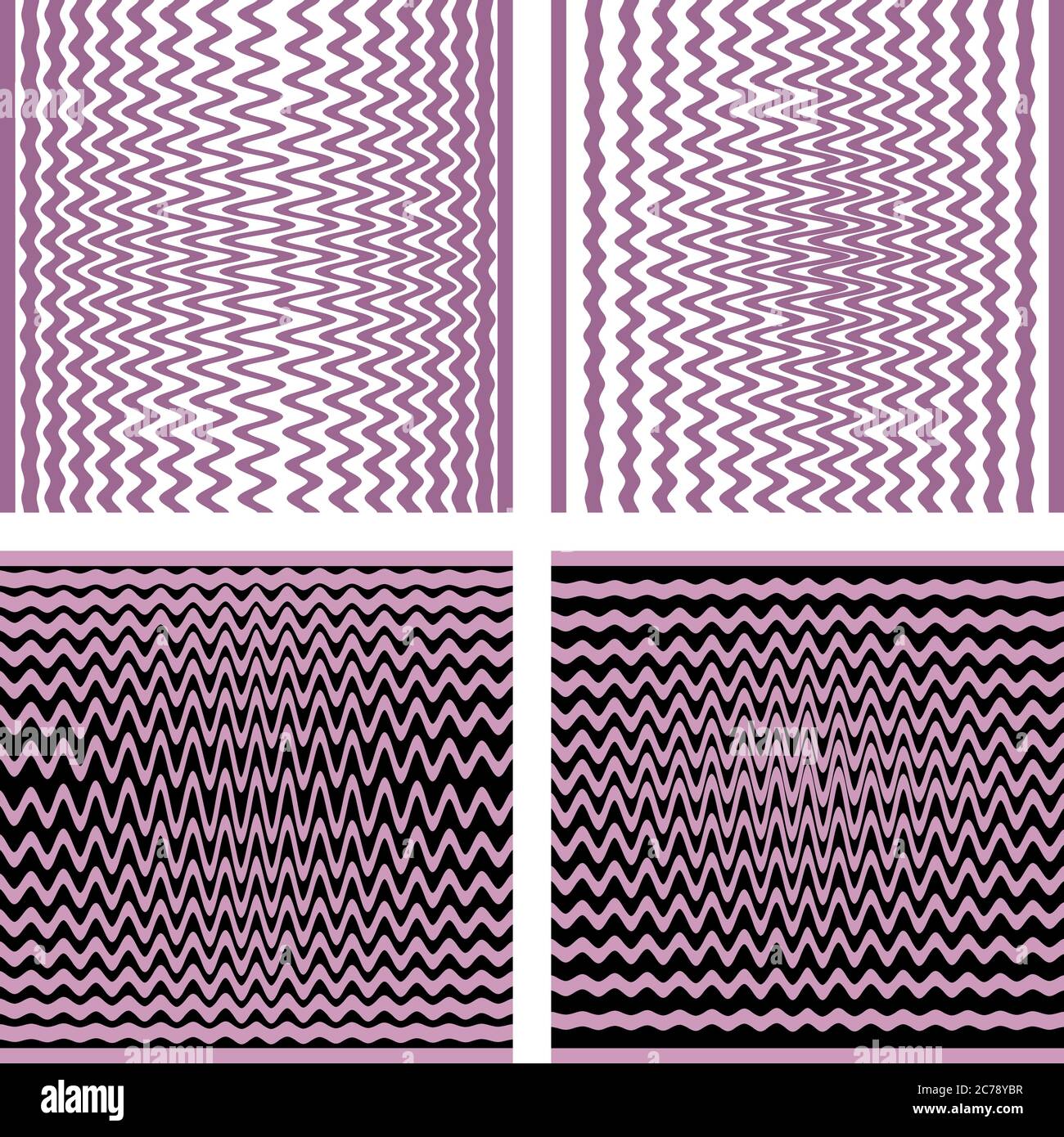 Vector set with rhythmic lines backgrounds Stock Vector Image & Art - Alamy