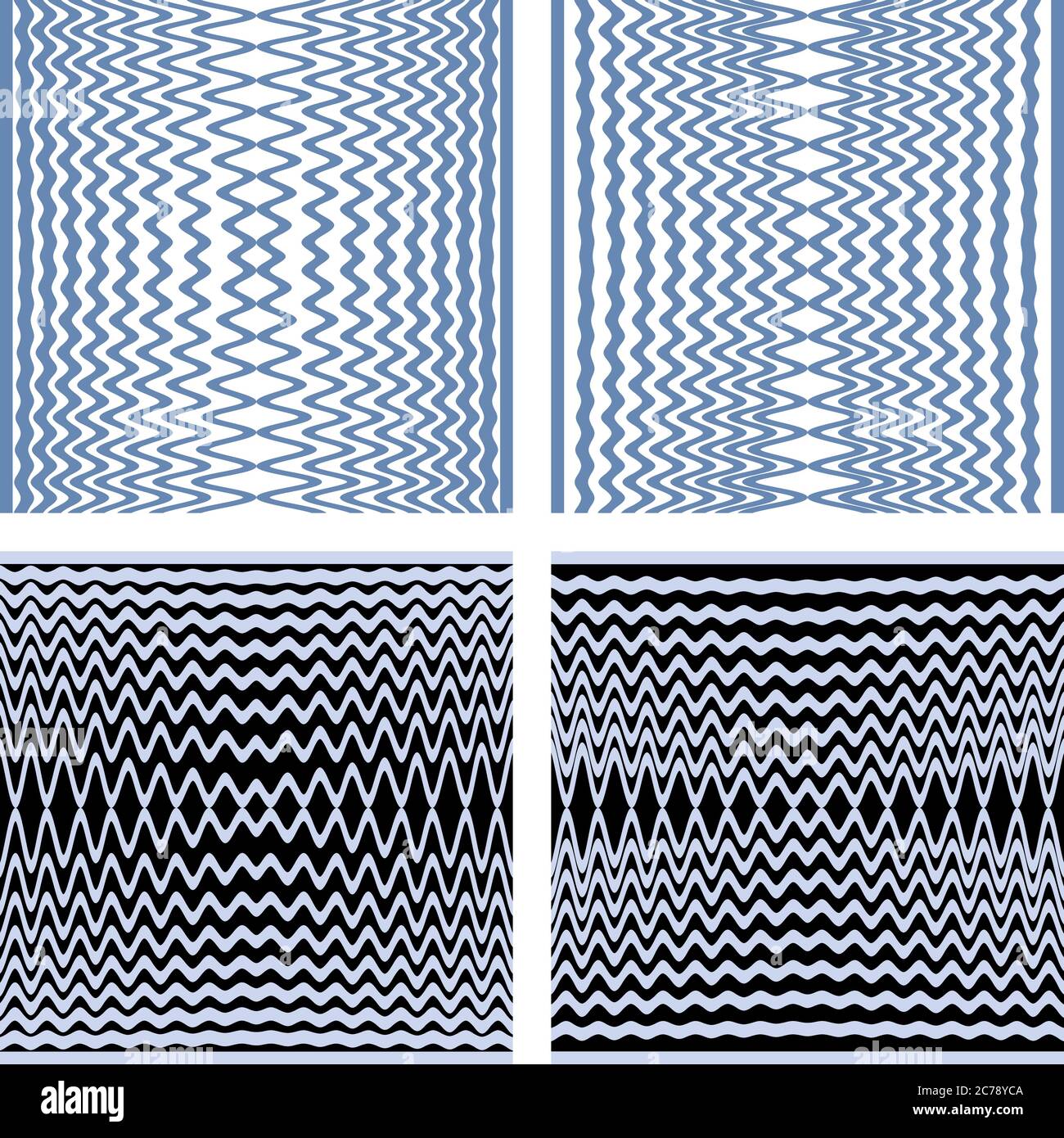 Vector set with rhythmic lines backgrounds Stock Vector Image & Art - Alamy