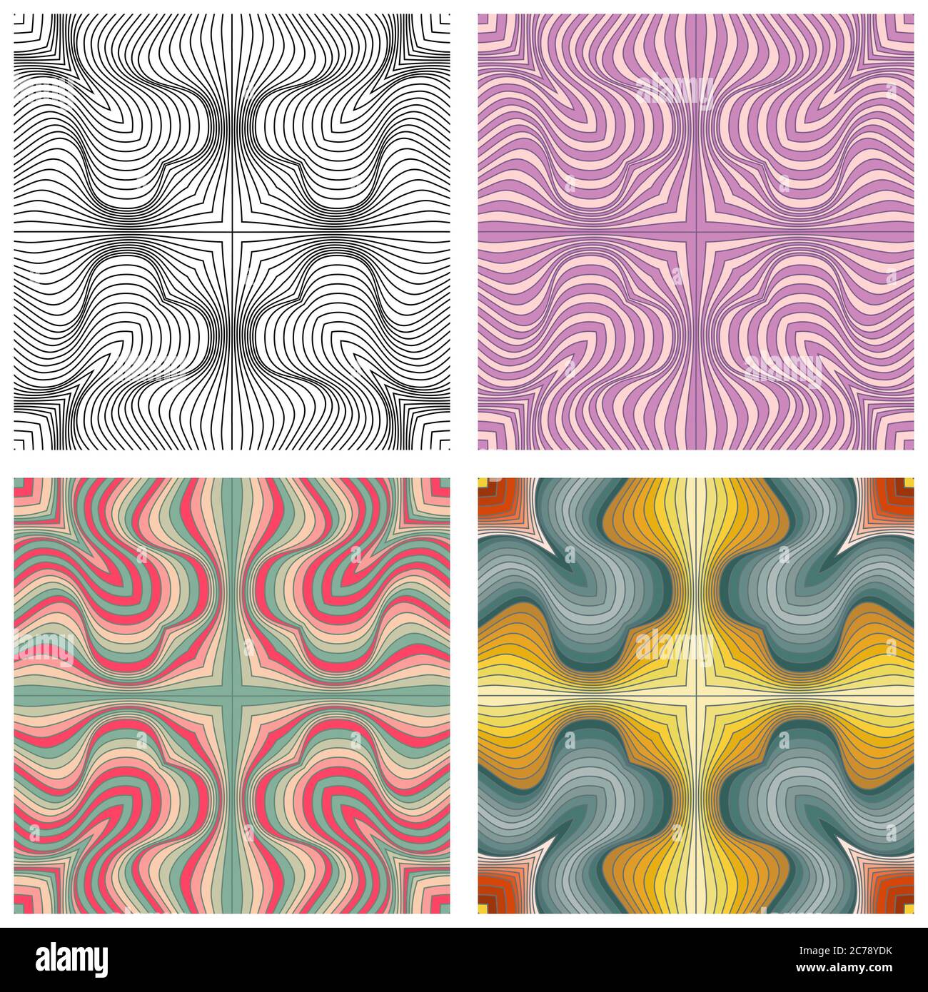 Vector abstract ornamental patterns set Stock Vector Image & Art - Alamy