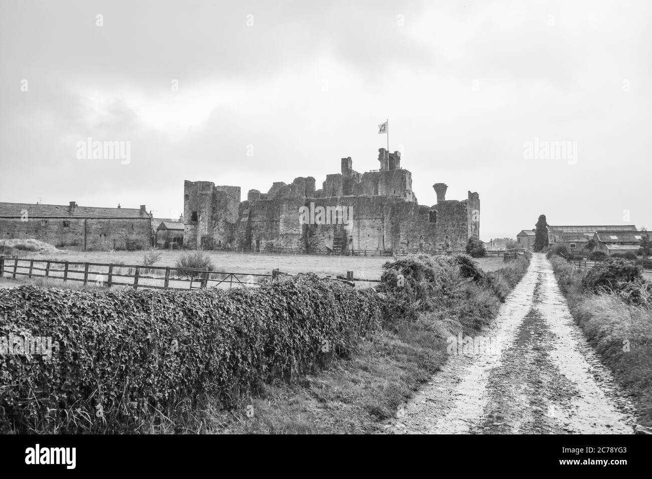Middleham Castle, the childhood home of Richard III, in Wensleydale ...
