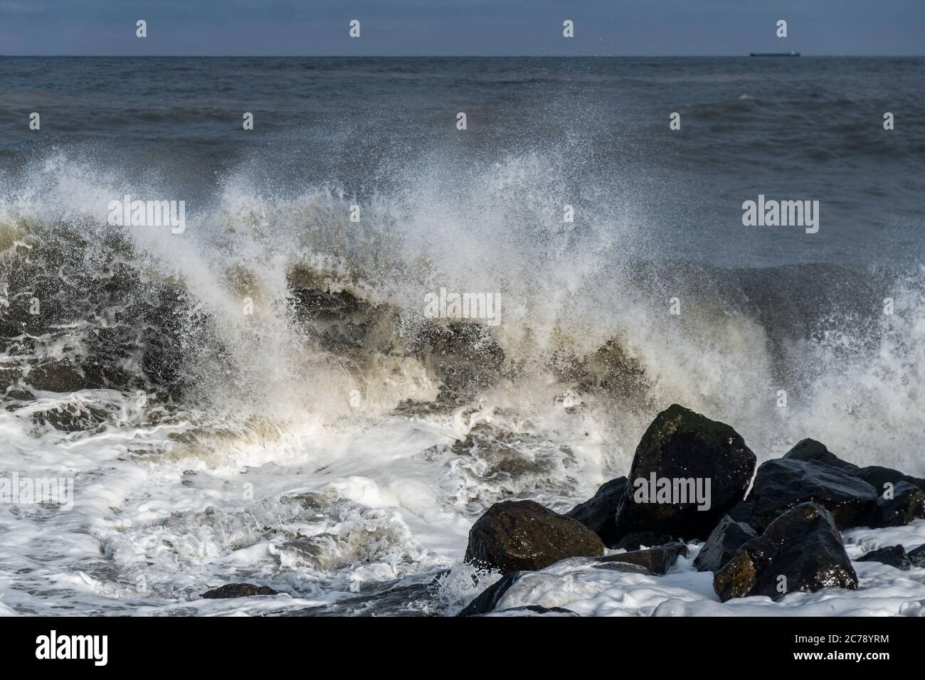 Big stormy waves on the black sea, Poti, Georgia Stock Photo - Alamy