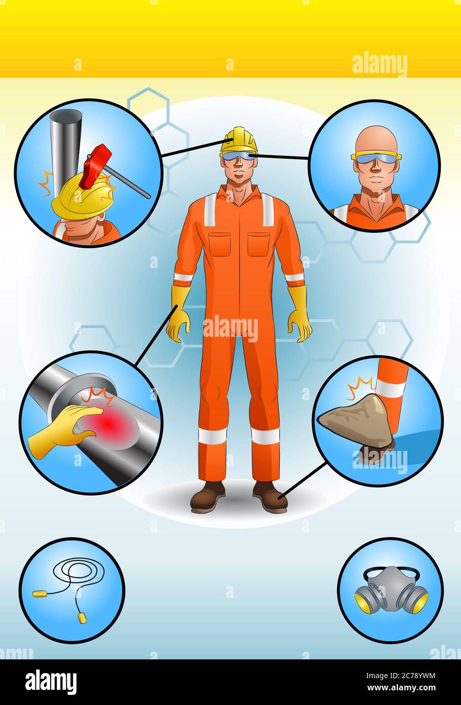 illustration of occupational awareness events poster of personal ...