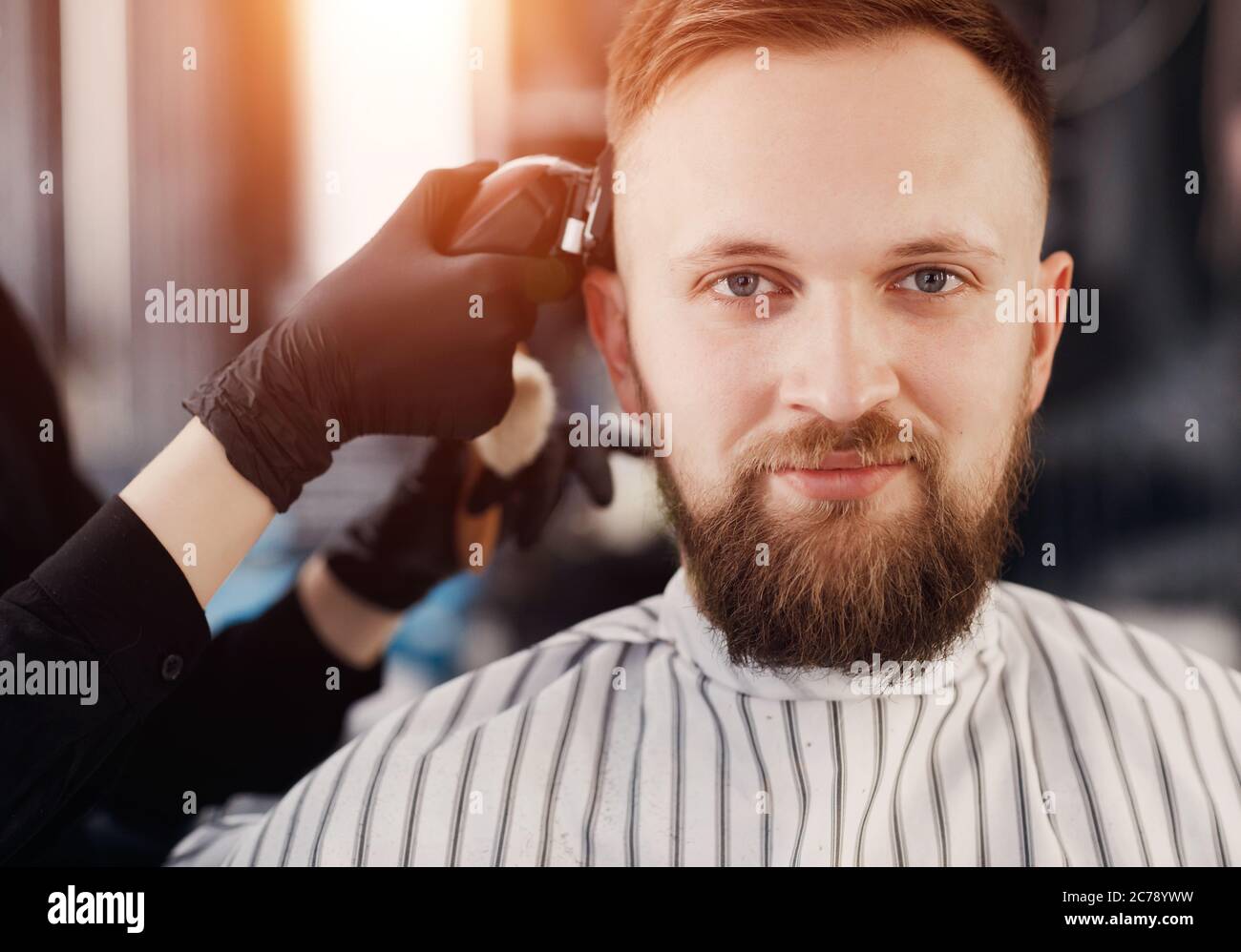 Woman face cutting skin hi-res stock photography and images - Alamy