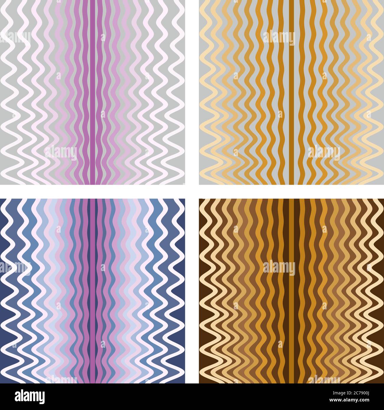 Vector set with rhythmic lines backgrounds Stock Vector Image & Art - Alamy