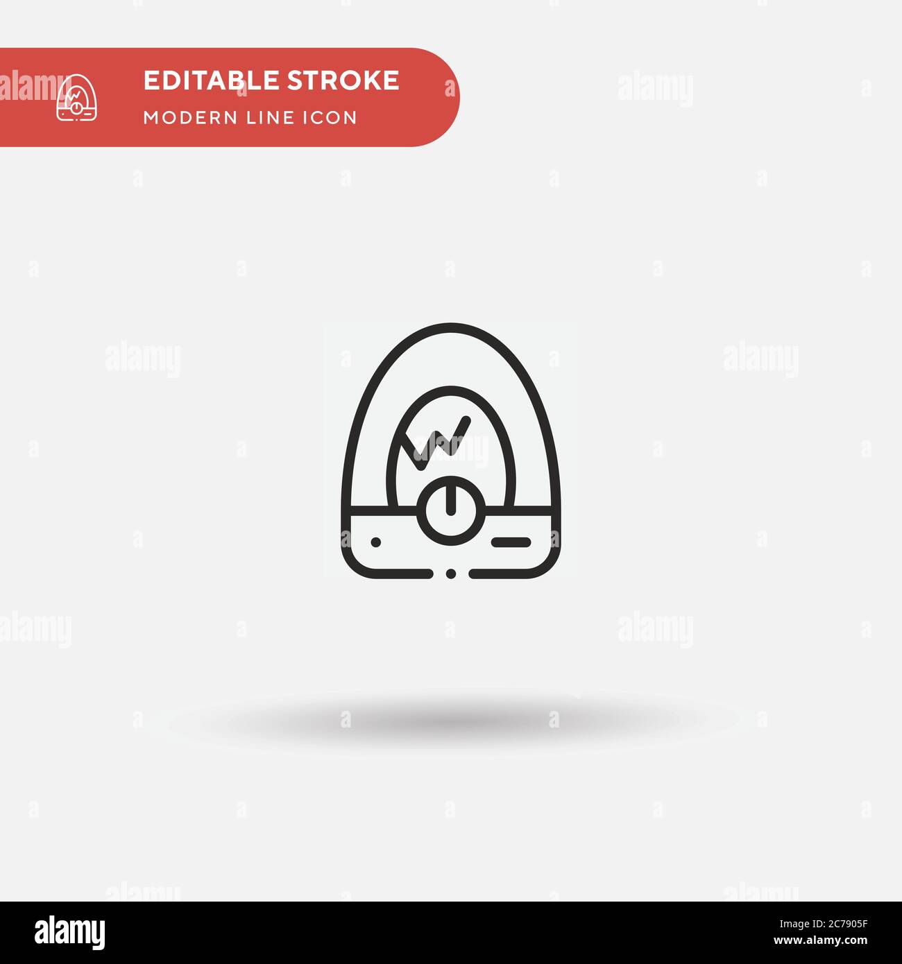 Egg Incubator Simple vector icon. Illustration symbol design template for web mobile UI element ...