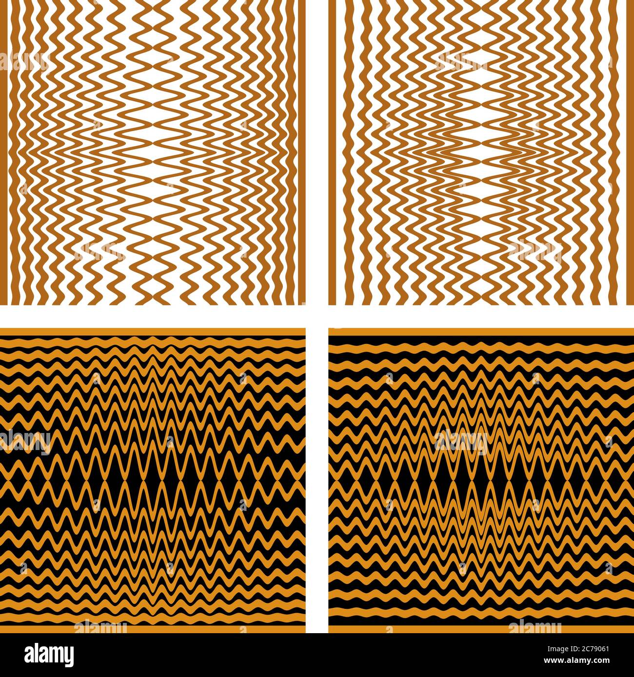 Vector set with rhythmic lines backgrounds Stock Vector Image & Art - Alamy