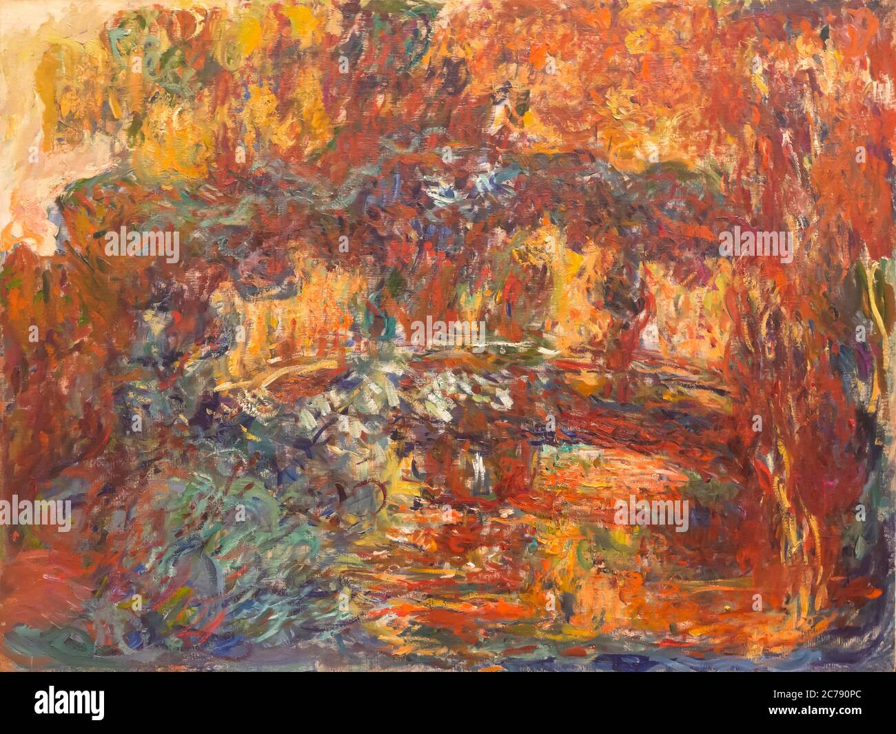 'japanese footbridge' monet hi-res stock photography and images - Alamy