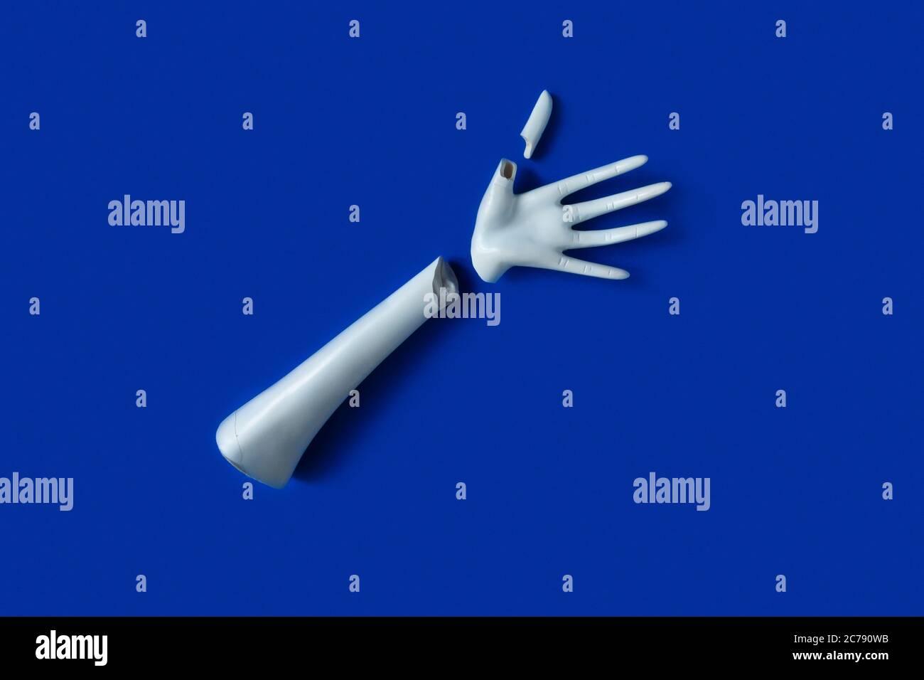 Finger plaster blue hi-res stock photography and images - Alamy