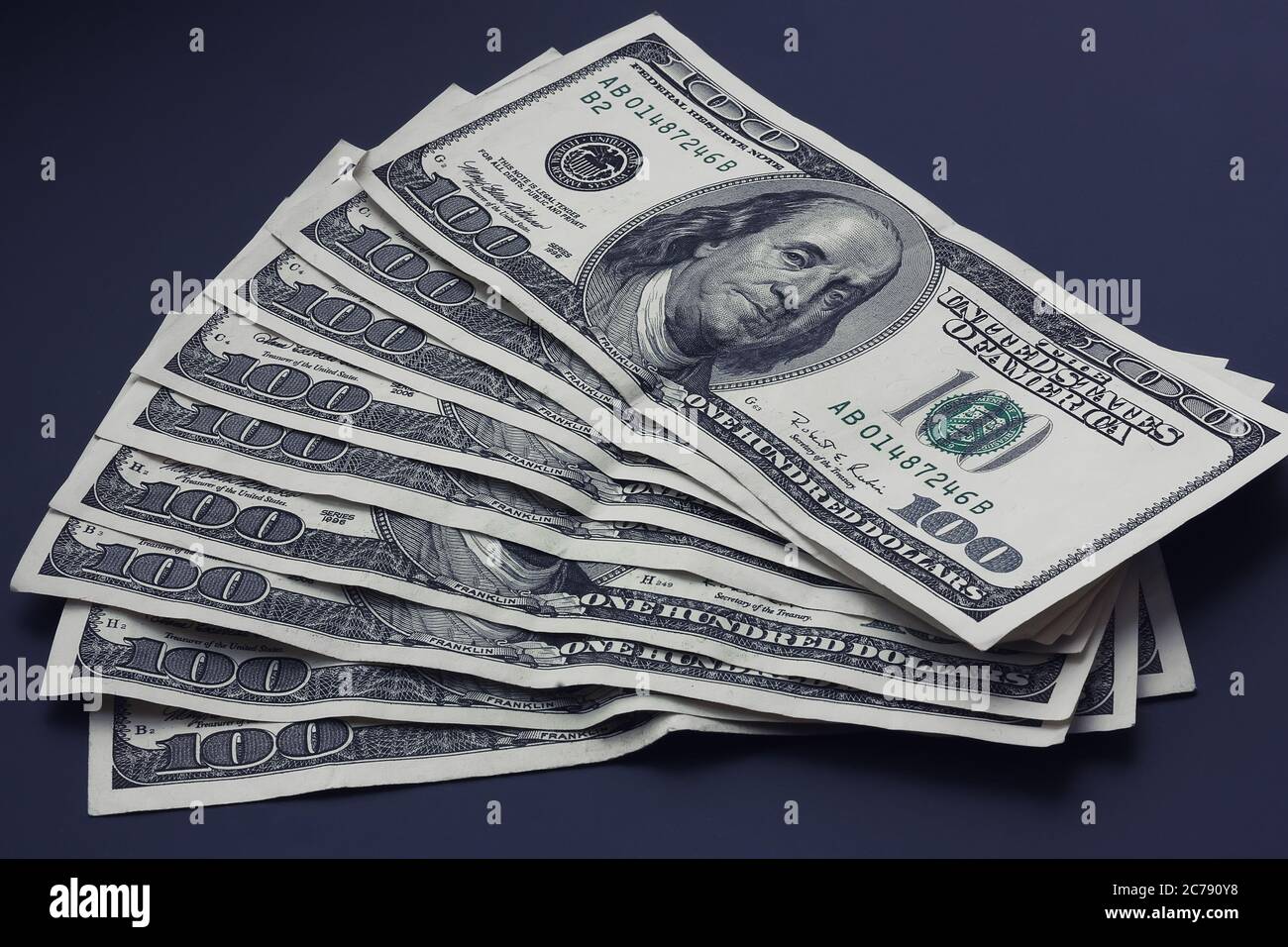 Stack of dollars. Close Up Money Background with USA Dollars Stock ...