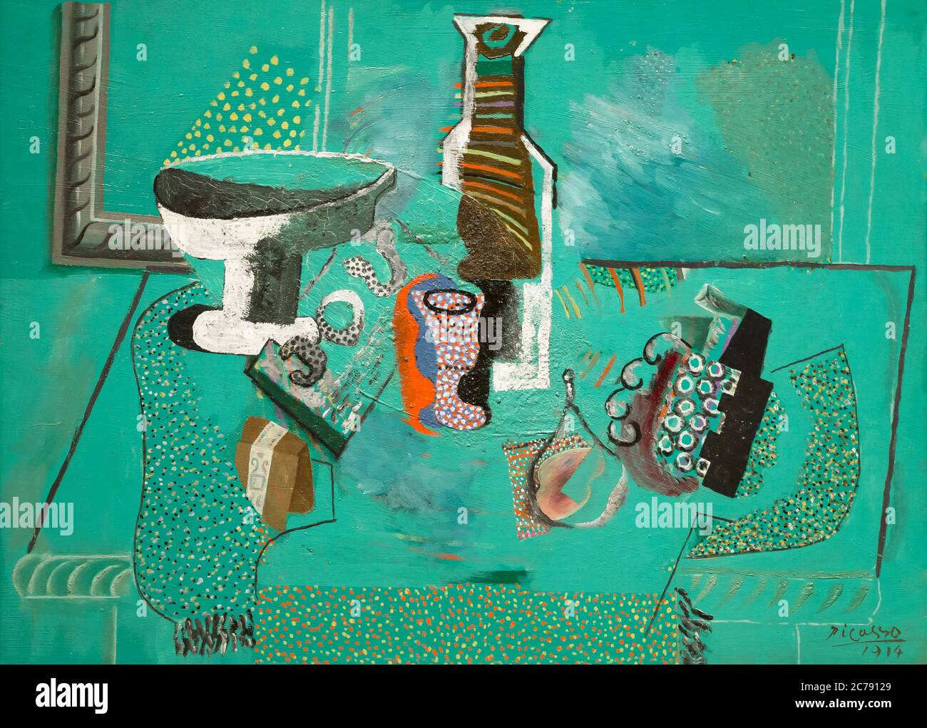 Green Still Life, Pablo Picasso, 1914 Stock Photo - Alamy