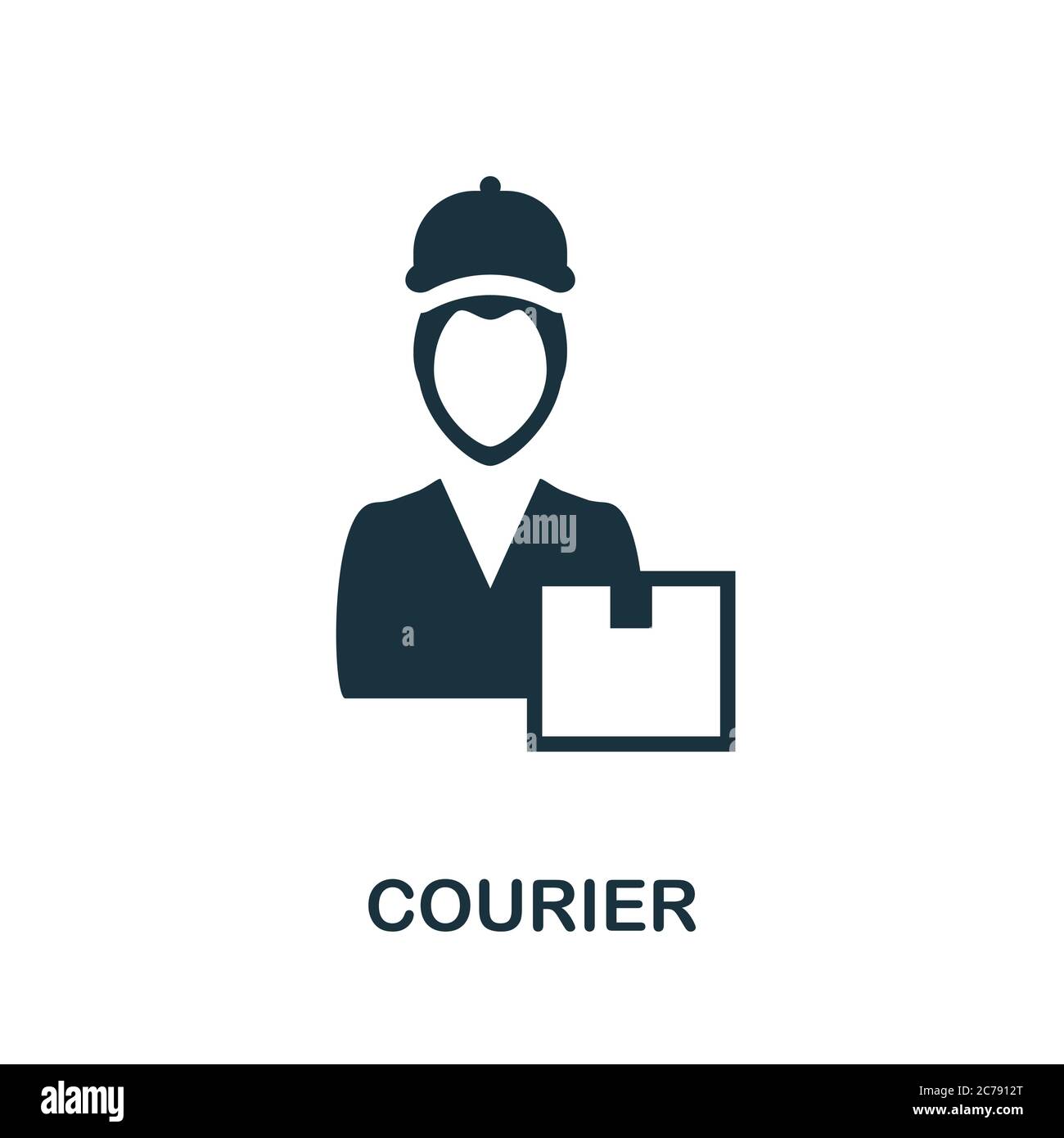 Courier icon. Simple element from delivery collection. Creative Courier ...