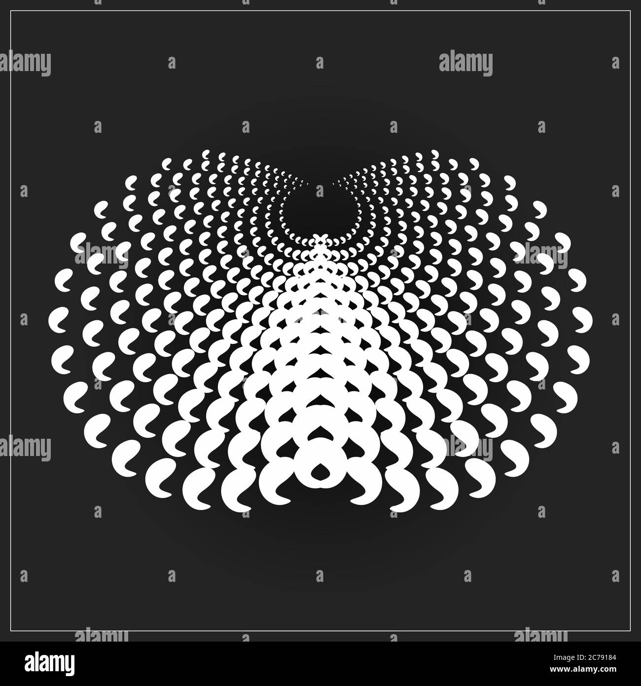 Abstract geometric element with distortion effect Stock Vector Image ...