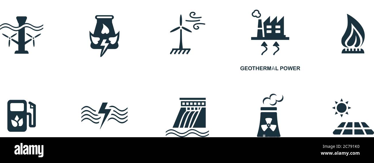 Geothermal Power icon. Simple element from alternative energy ...