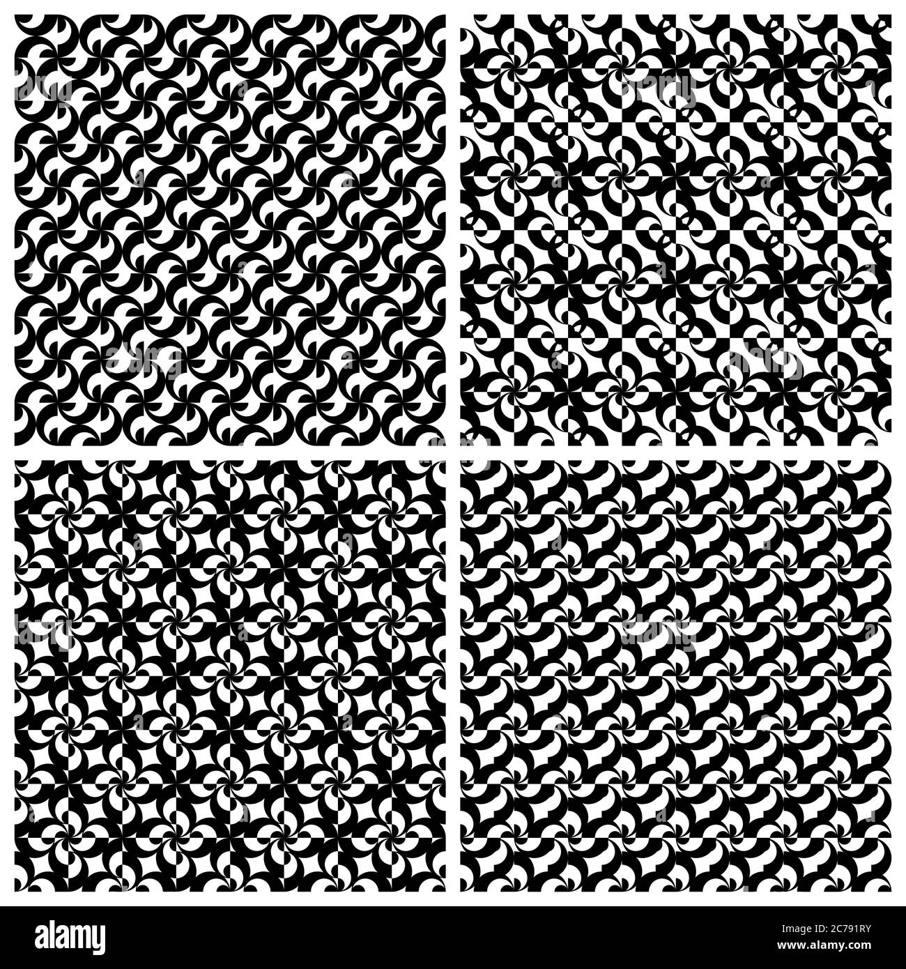 Vector geometric forms with distortion effect set Stock Vector Image ...