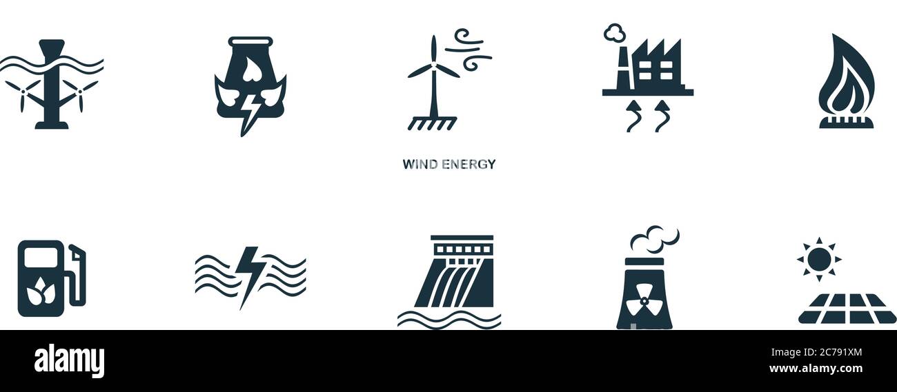 Wind Energy icon. Simple element from alternative energy collection ...