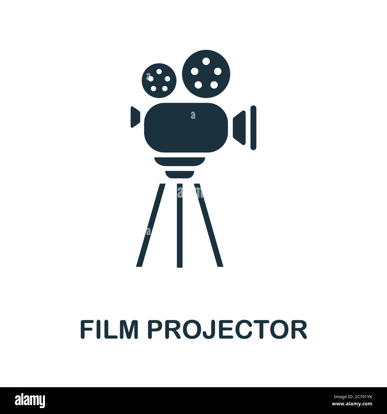 Film Projector icon. Simple element from cinema collection. Creative ...