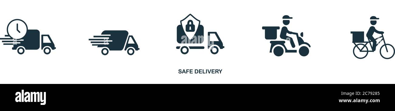 Safe Delivery icon. Simple element from delivery collection. Creative ...
